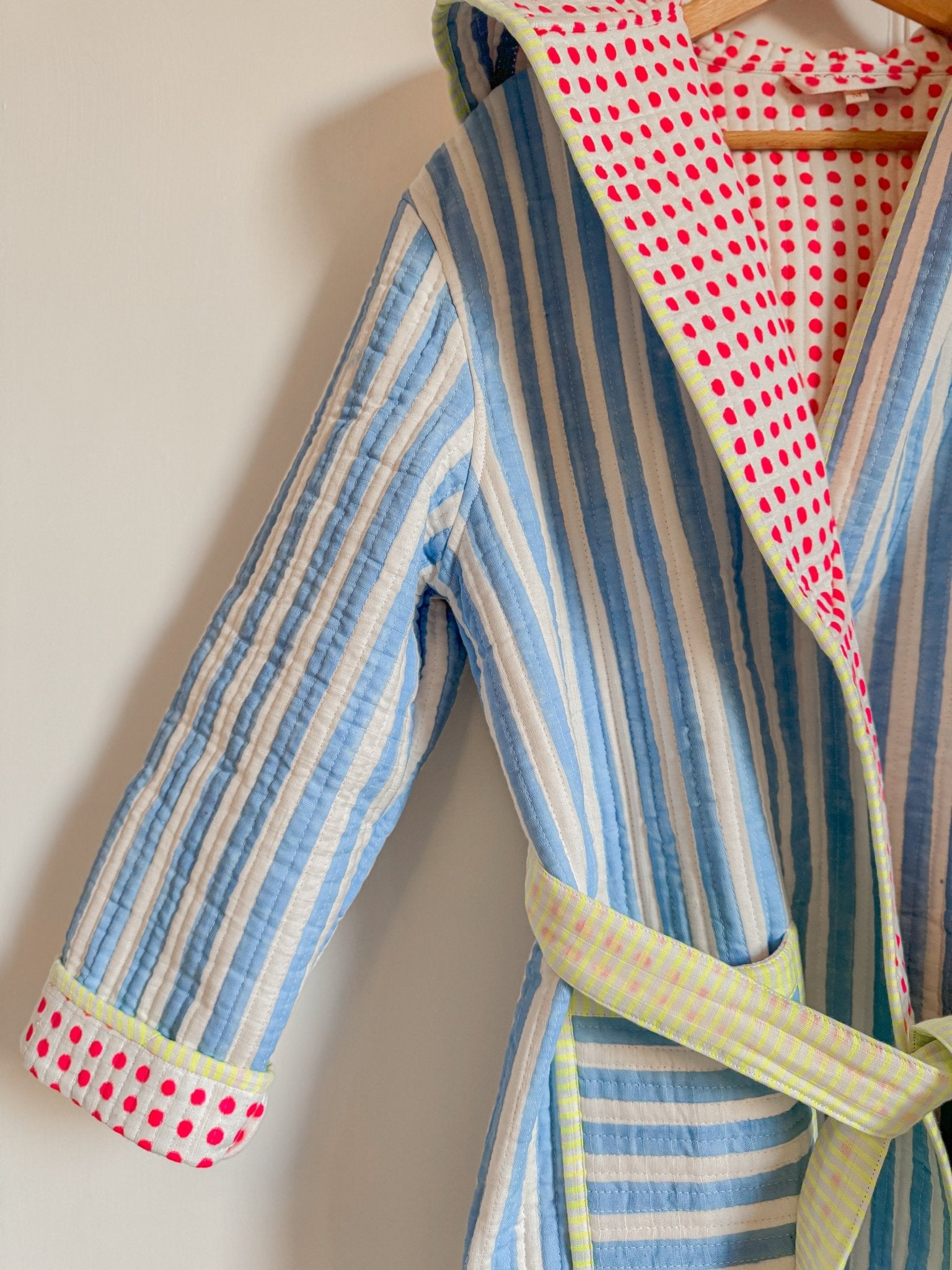 Luxury Quilted Dressing Gown | Block Print Robe – Bombaby