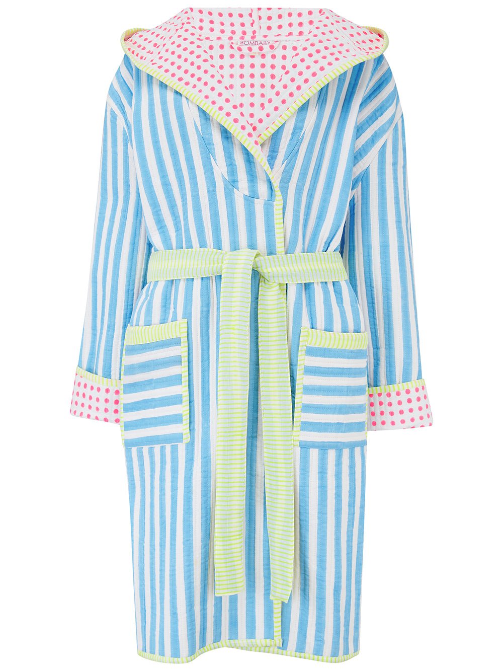 Luxury Quilted Dressing Gown | Block Print Robe – Bombaby