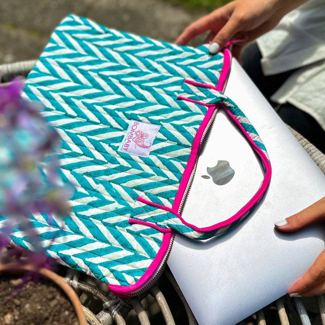 Handmade Quilted Laptop Sleeve | Bombaby – Bombaby